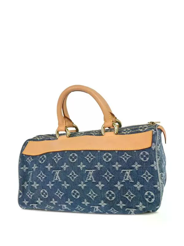 LOUIS VUITTON Monogram Denim Neo Speedy Handbag - Blue