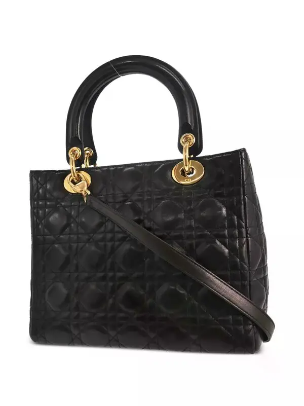 Dior Lady Cannage Handbag - Black
