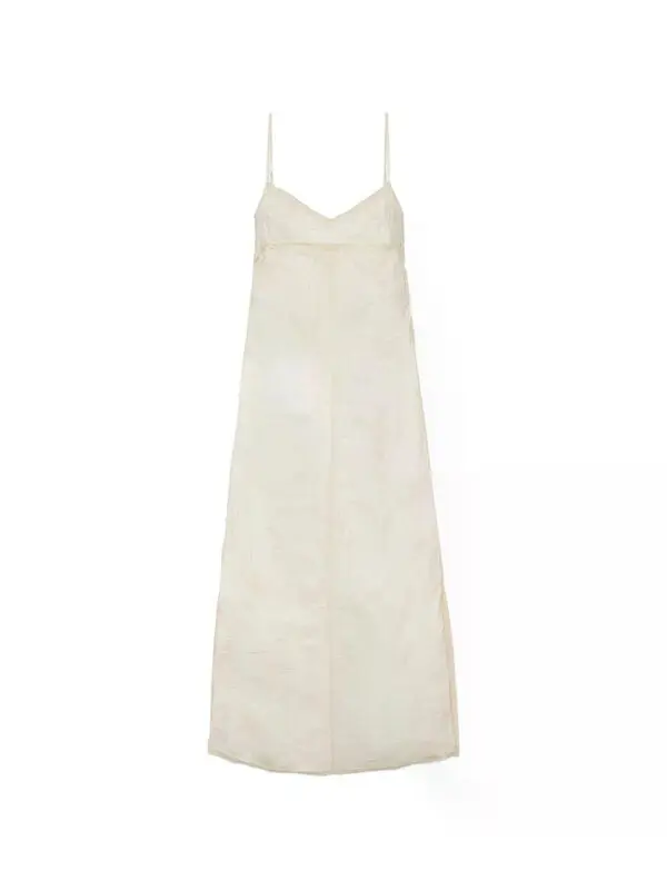 Simkhai Leah Crinkled-effect Backless Midi Dress - White
