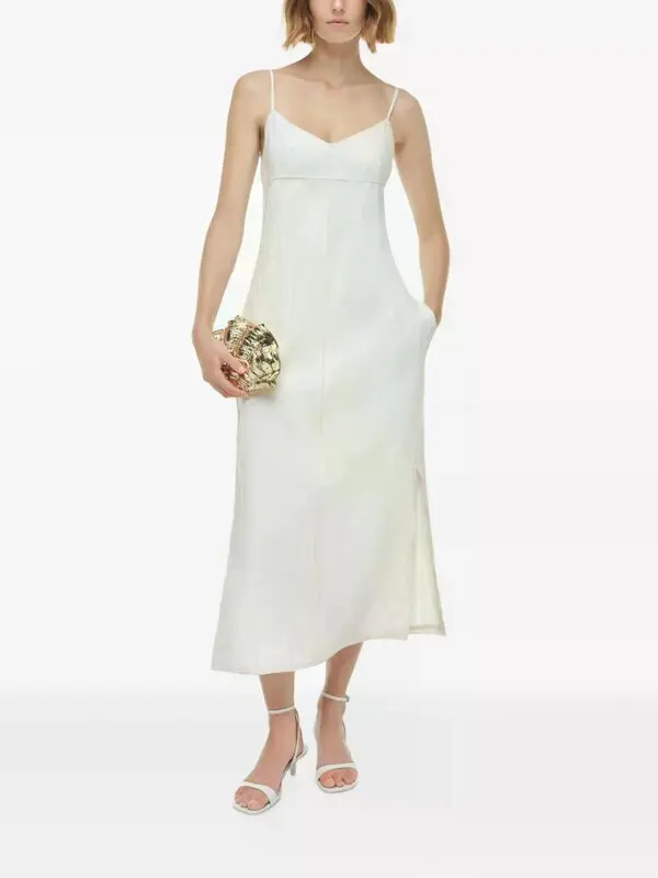Simkhai Leah Crinkled-effect Backless Midi Dress