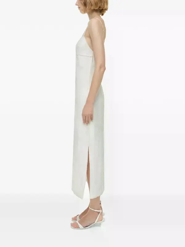 Simkhai Leah Crinkled-effect Backless Midi Dress