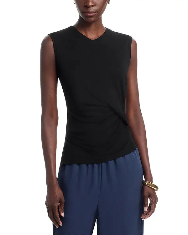 Theory Cotton Modal Tank - Black