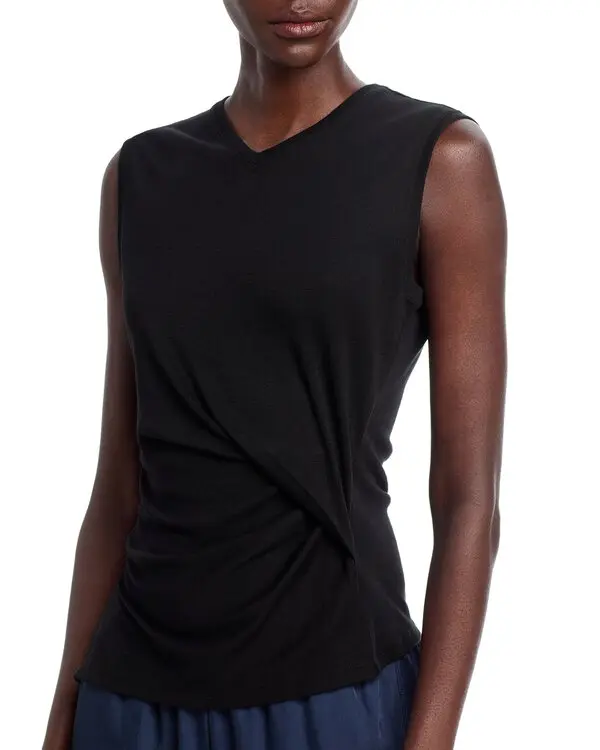 Theory Cotton Modal Tank - Black