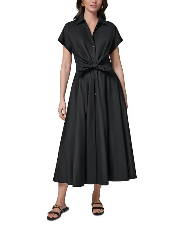 DONNA KARAN WEEKEND Donna Karan Maxi Shirt Dress - Black