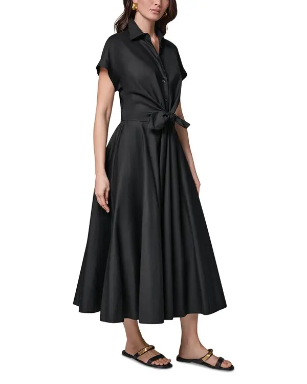 DONNA KARAN WEEKEND Donna Karan Maxi Shirt Dress - Black
