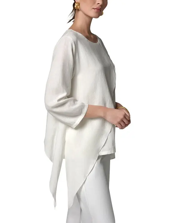 DONNA KARAN WEEKEND Donna Karan Asymmetric Layer Top - Cream