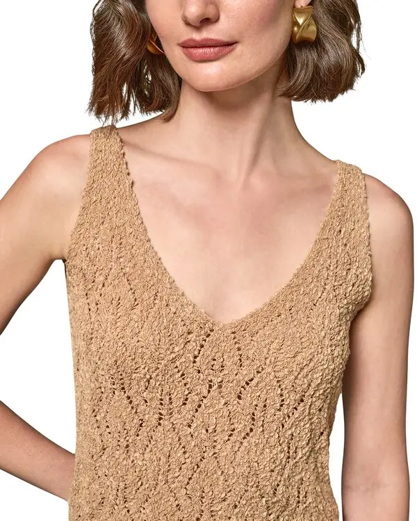 DONNA KARAN WEEKEND V-neck Sweater - Fawn