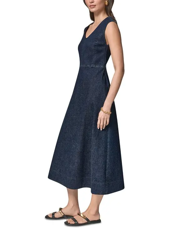 DONNA KARAN WEEKEND Donna Karan Denim Midi Dress