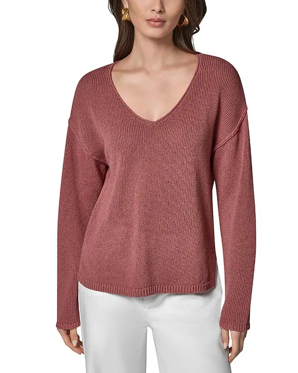 DONNA KARAN WEEKEND Donna Karan V Neck Sweater