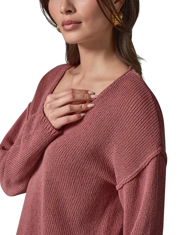 DONNA KARAN WEEKEND Donna Karan V Neck Sweater