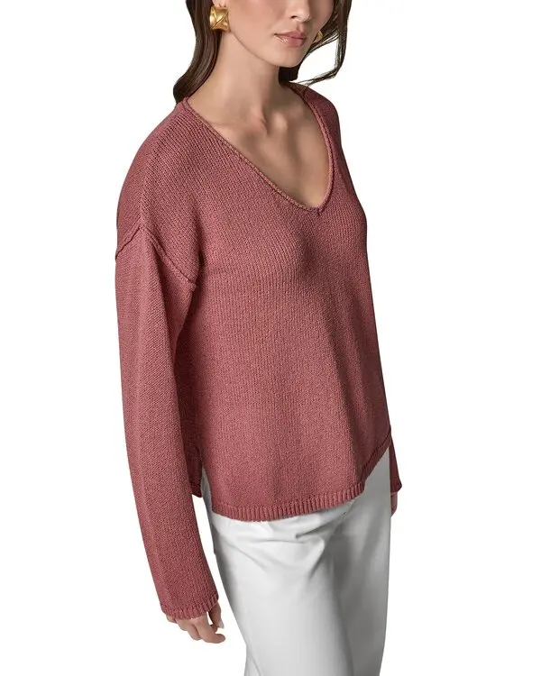 DONNA KARAN WEEKEND Donna Karan V Neck Sweater
