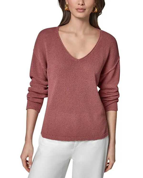 DONNA KARAN WEEKEND Donna Karan V Neck Sweater