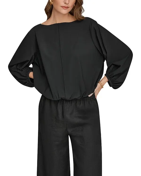 DONNA KARAN WEEKEND Donna Karan Balloon Sleeve Top