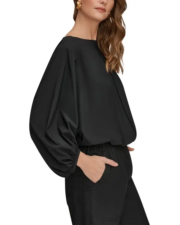 DONNA KARAN WEEKEND Donna Karan Balloon Sleeve Top