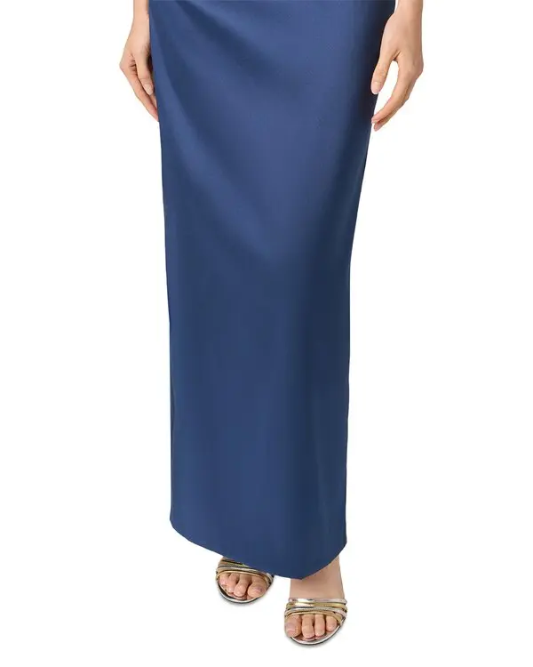 Aidan Mattox Stretch Mikado Long Dress