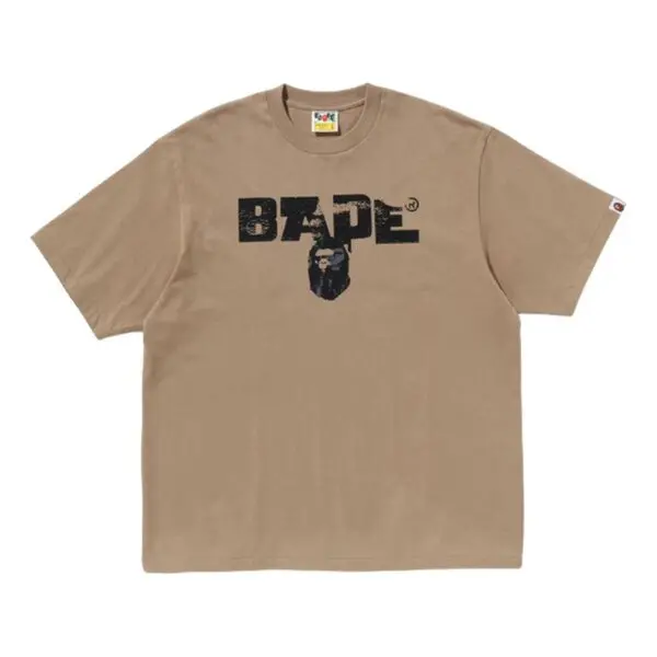 A BATHING APE Army Relaxed Fit Tee - Beige