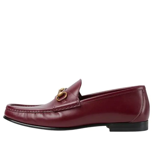 Gucci 1953 Horsebit Leather Loafer - Rosso Ancora