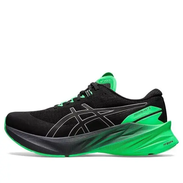 Asics Novablast 3 Athletic Sneakers - Black/green