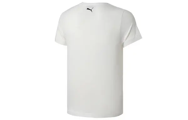 PUMA Logo Graphic T-shirt 'white Green Black - White/green/black