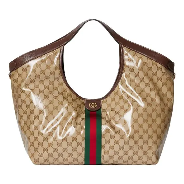 Gucci Giglio Large Tote Bag 'sand Dark Brown - Sand/dark Brown