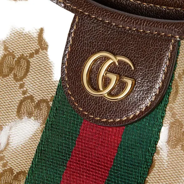 Gucci Giglio Large Tote Bag - Sand/dark Brown