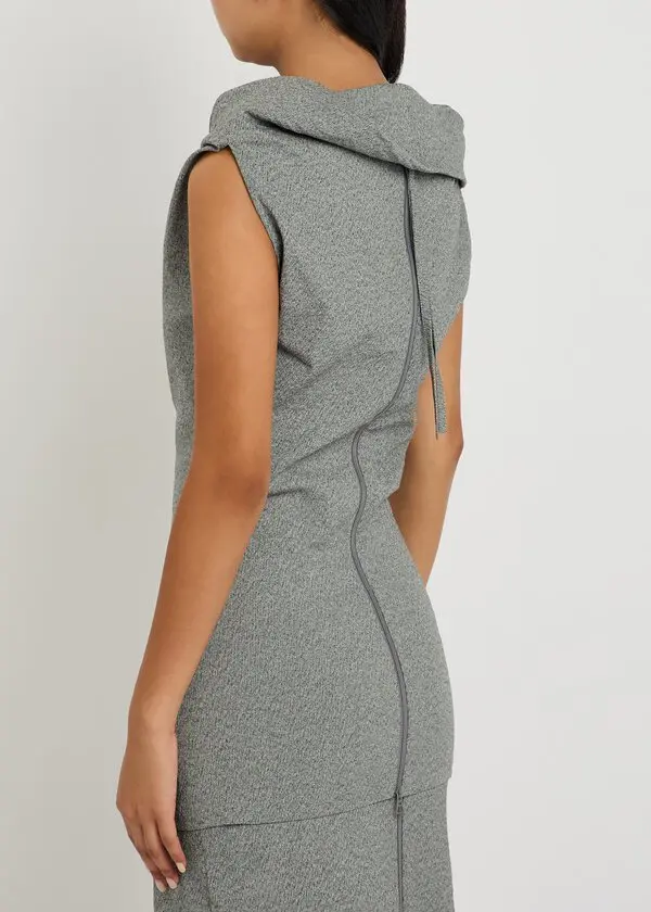 Issey Miyake Allow Draped Paper-blend Top