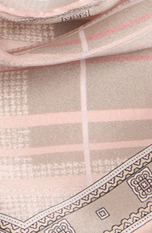 Acne Studios Volta Check Organic Silk Triangle Scarf