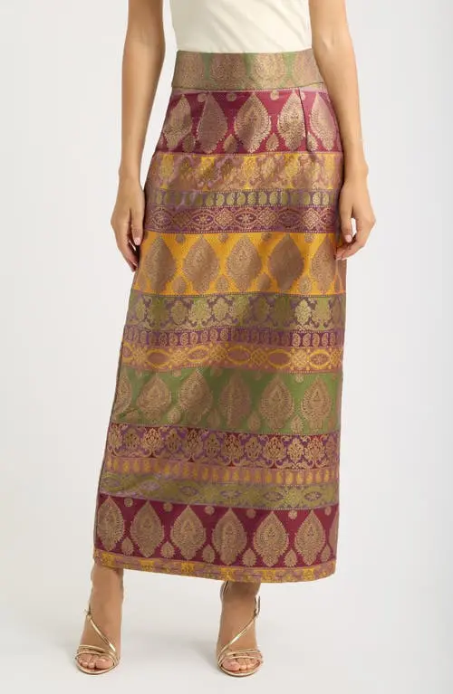 HOLICHIC Aurora Embroidered Maxi Skirt