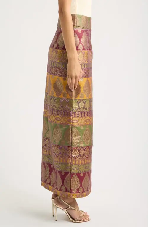 HOLICHIC Aurora Embroidered Maxi Skirt