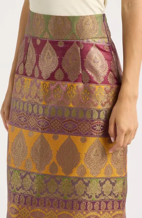HOLICHIC Aurora Embroidered Maxi Skirt