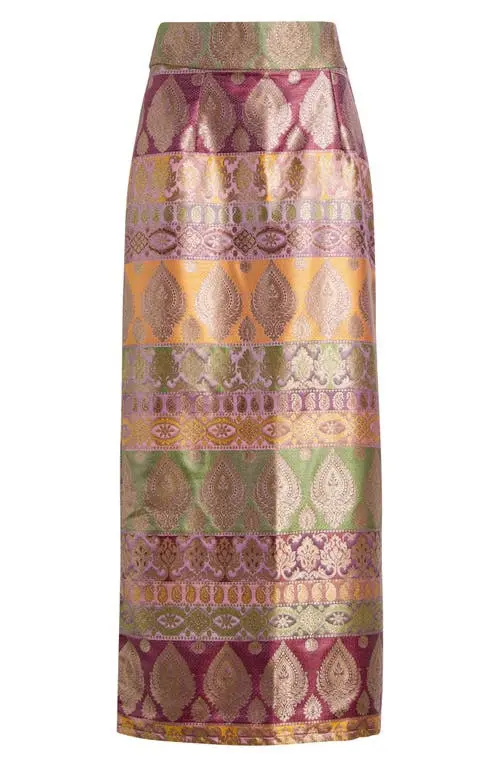 HOLICHIC Aurora Embroidered Maxi Skirt