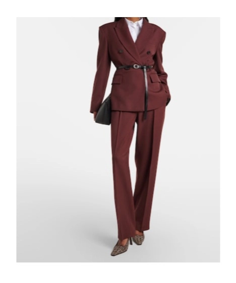Brunello Cucinelli Monili Virgin Wool Straight Pants