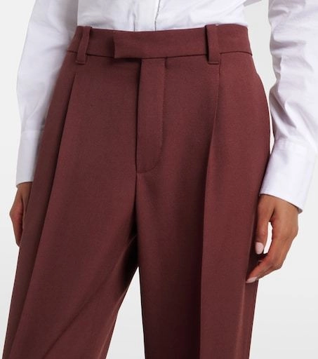 Brunello Cucinelli Monili Virgin Wool Straight Pants