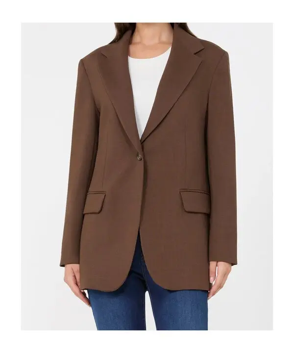Max Mara Single-breasted Woollen Cloth Blazer