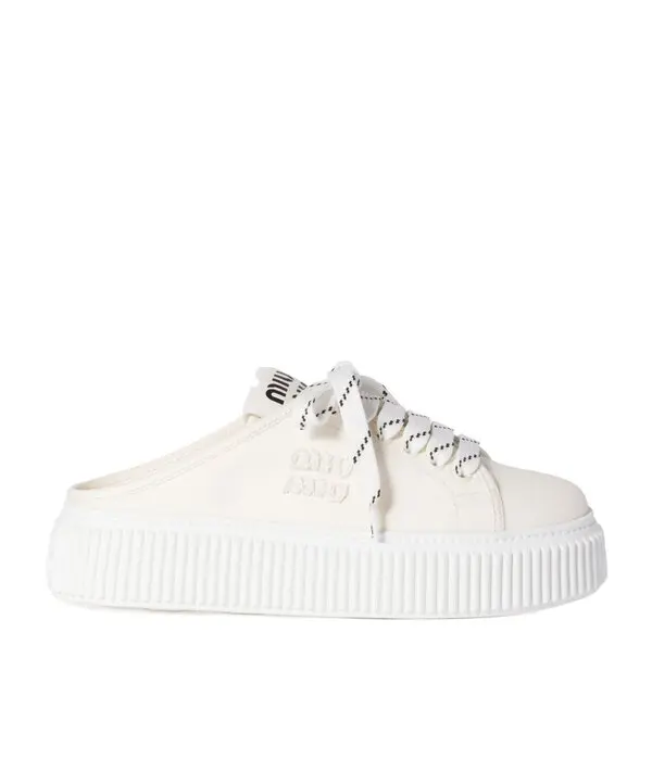 Miu Miu Denim Sneaker Mules