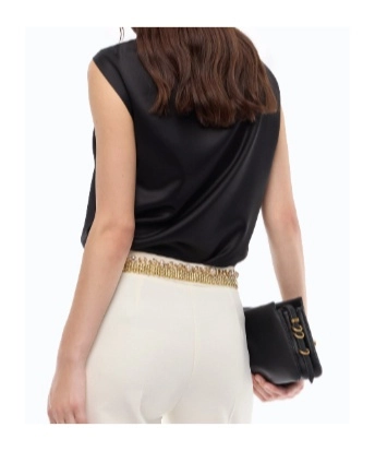Pinko Sleeveless Satin Blouse
