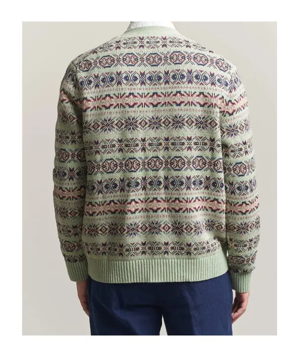 Polo Ralph Lauren Cotton/linen Fair Isle Cardigan