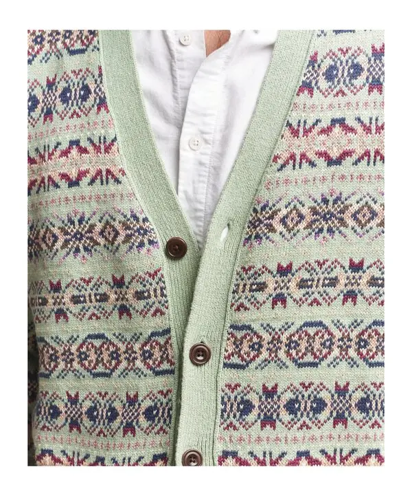 Polo Ralph Lauren Cotton/linen Fair Isle Cardigan