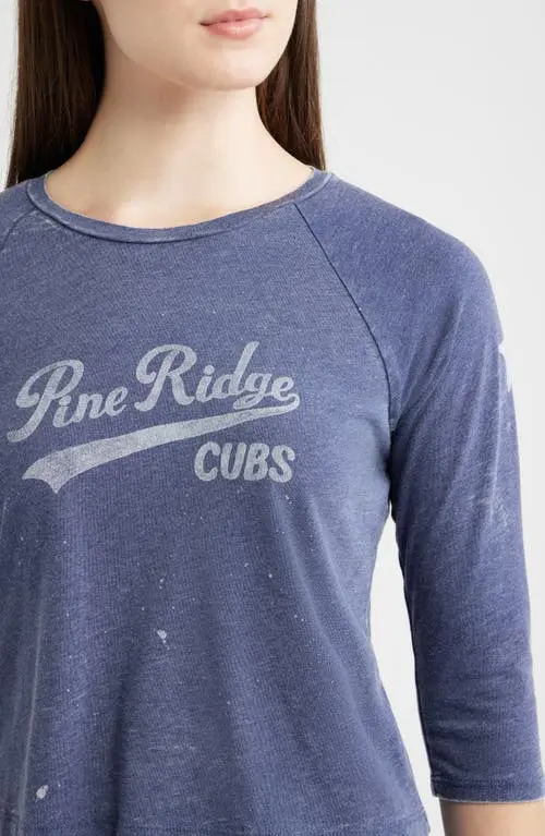 Daydreamer Pine Ridge Cubs Burnout Raglan Graphic T-shirt