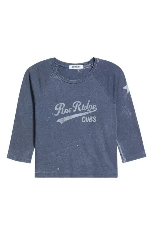 Daydreamer Pine Ridge Cubs Burnout Raglan Graphic T-shirt