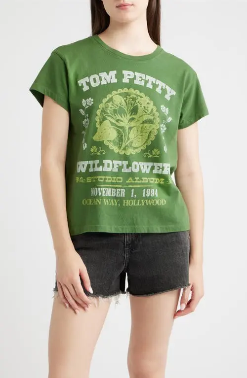 Daydreamer Tom Petty Wildflowers Studio Album Graphic T-shirt - Dark Ivy