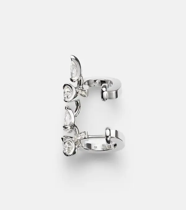 REPOSSI Serti Sur Vide 18kt White Gold And Diamond Ear Climber
