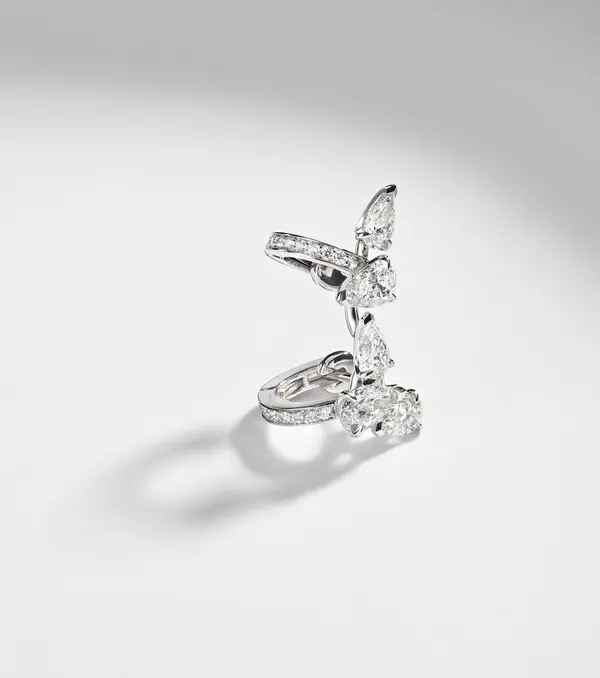 REPOSSI Serti Sur Vide 18kt White Gold And Diamond Ear Climber