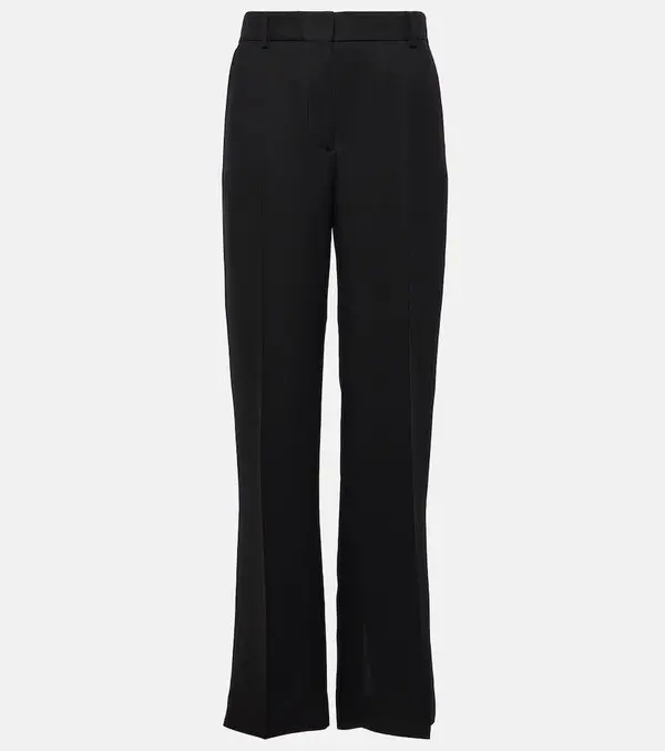 TOTEME Mid-rise Straight Leg Pants - Black