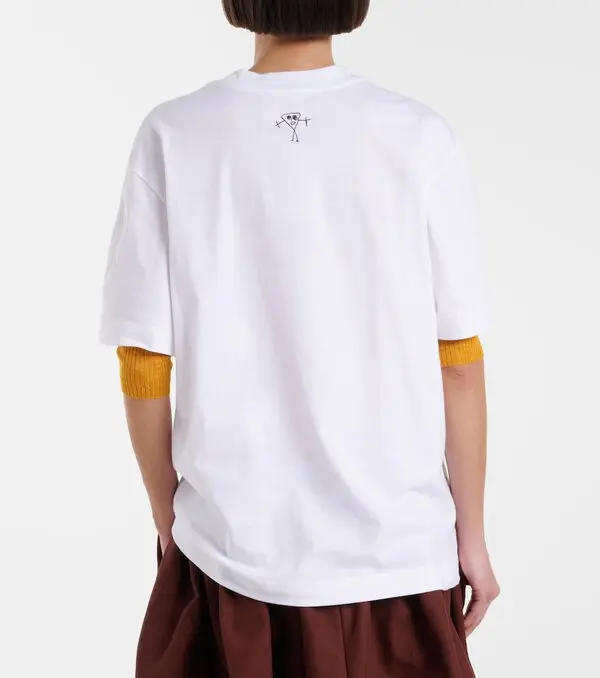 Plan C Printed Cotton Jersey T-shirt