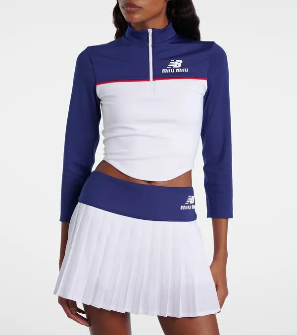 Miu Miu X New Balance Jersey Crop Top
