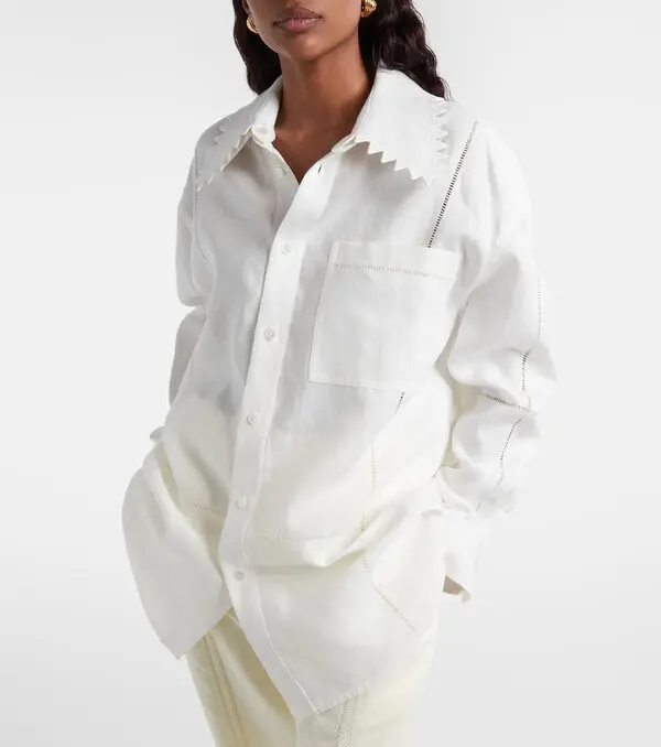 Bottega Veneta Oversized Linen Shirt