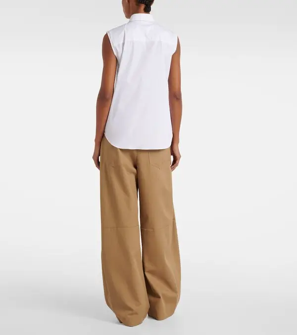 Brunello Cucinelli Cotton-blend Shirt - White