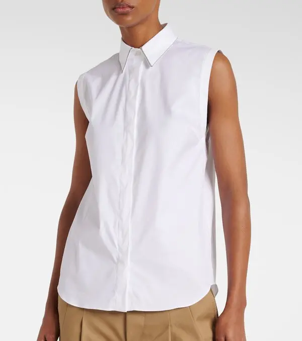 Brunello Cucinelli Cotton-blend Shirt - White