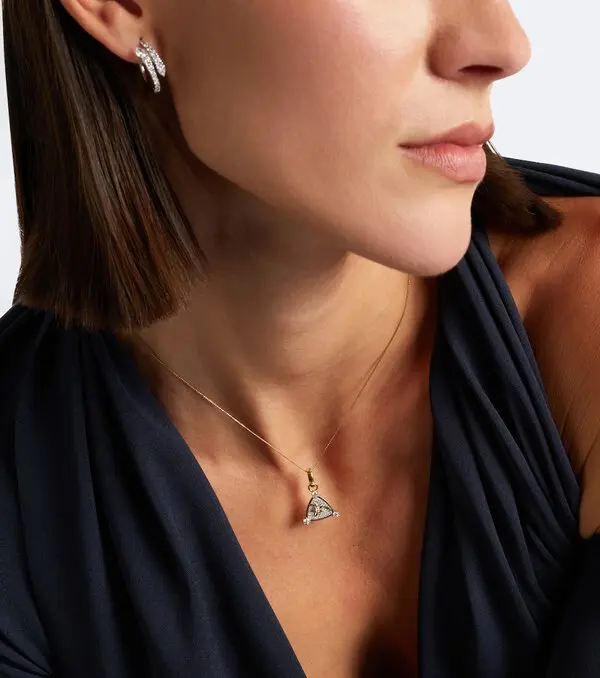 FOUNDRAE Resilience Blossoms 18kt Yellow Diamond Pendant